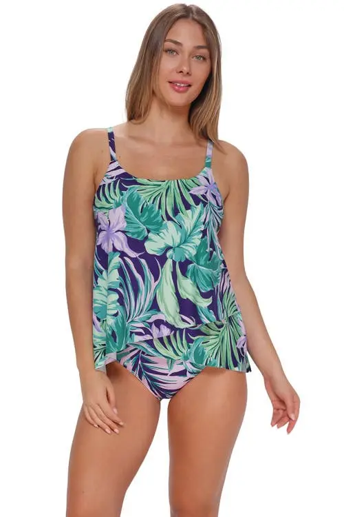 SUNSETS Elena Tankini Swimsuit Top - Palm Shade