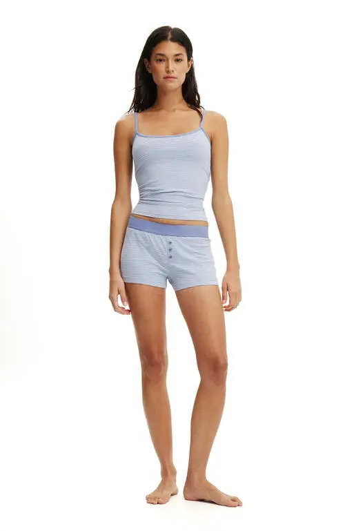 Cotton:on Dreamy Soft Boyshort - Billy Stripe Daydream Blue