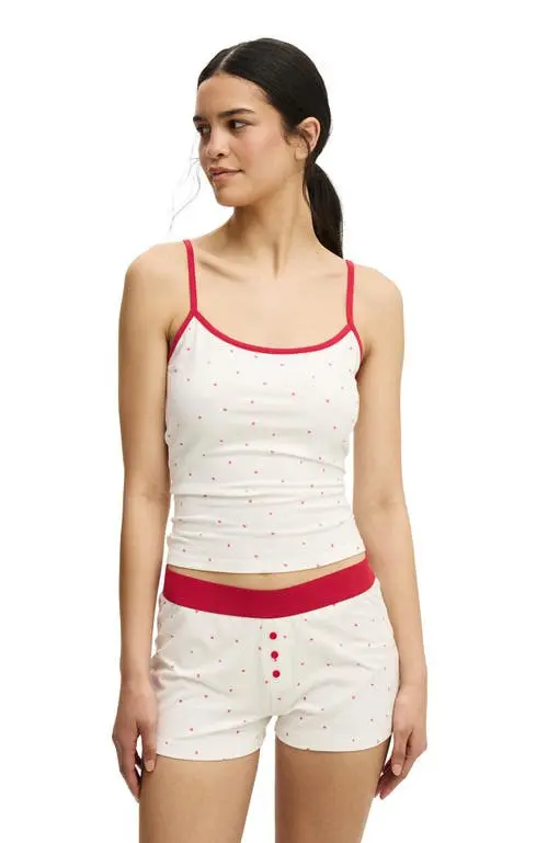 Cotton:on Dreamy Soft Boyshort - Coconut Milk  Spicy Red
