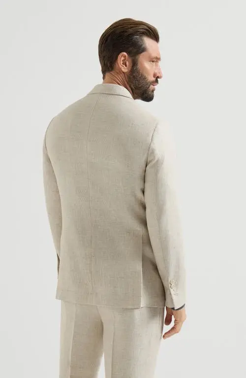 Brunello Cucinelli Hopsack Deconstructed Blazer - Sand