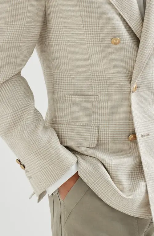 Brunello Cucinelli Prince Of Wales Deconstructed Blazer - Yuta