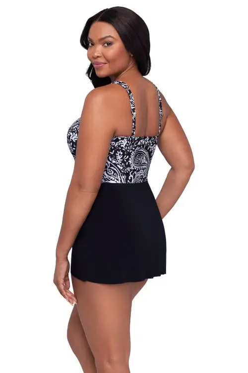 TRIMSHAPER Sweetheart Neckline Swimdress - Boho Classic