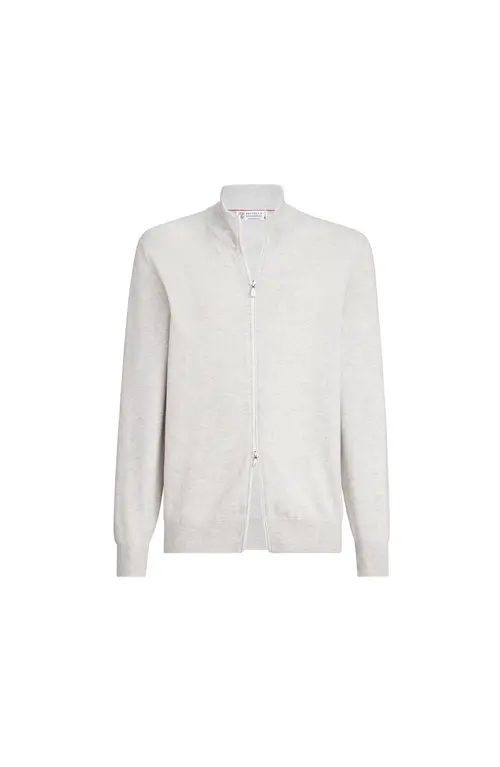 Brunello Cucinelli Cashmere Cardigan - Fog