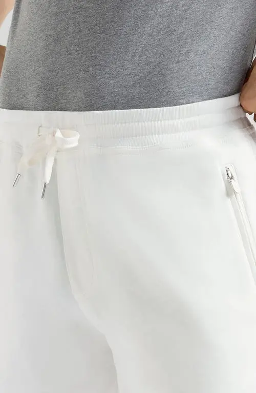 Brunello Cucinelli Techno Cotton French Terry Bermuda Shorts - Off-white
