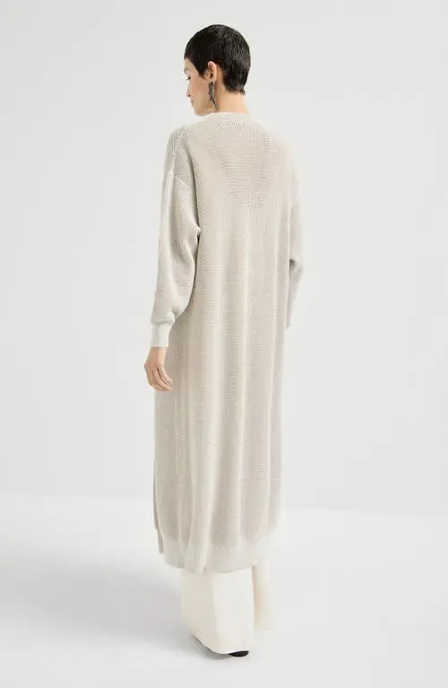 Brunello Cucinelli Sparkling Net Long Cardigan