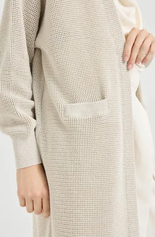 Brunello Cucinelli Sparkling Net Long Cardigan