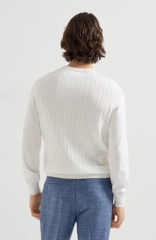 Brunello Cucinelli Cotton Crewneck Sweater - Panama