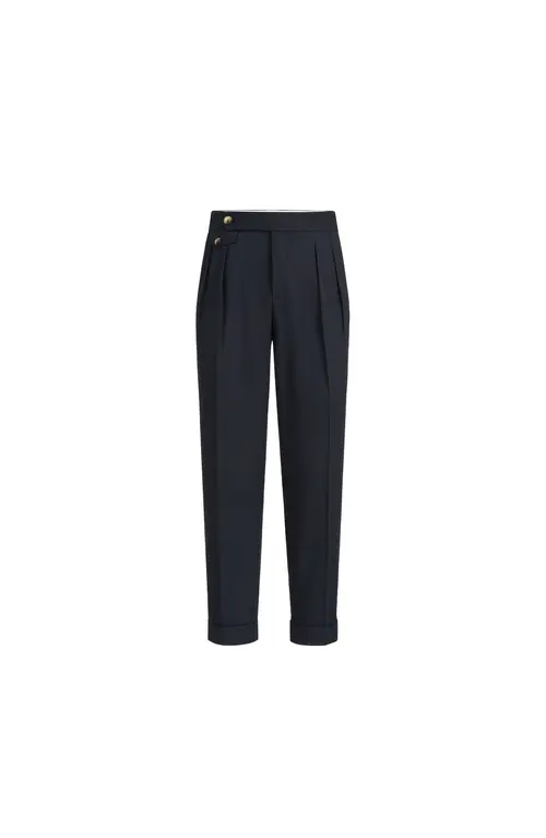Brunello Cucinelli Cotton Twill Trousers - Navy Blue