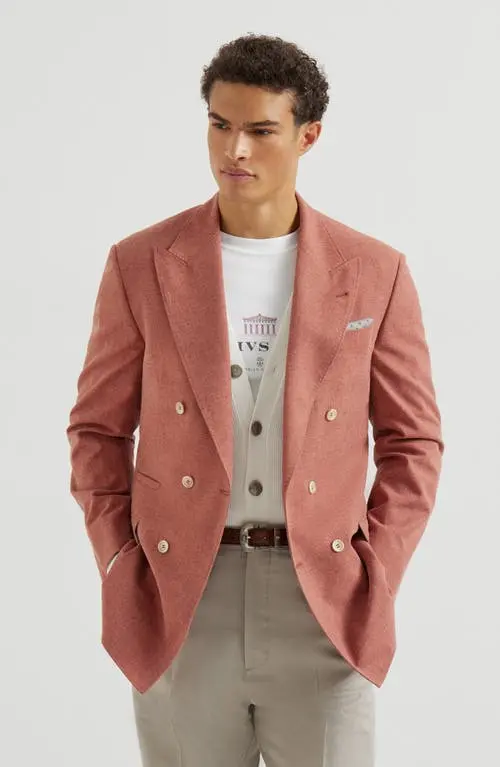 Brunello Cucinelli One-and-a-half Breasted Blazer - Orange