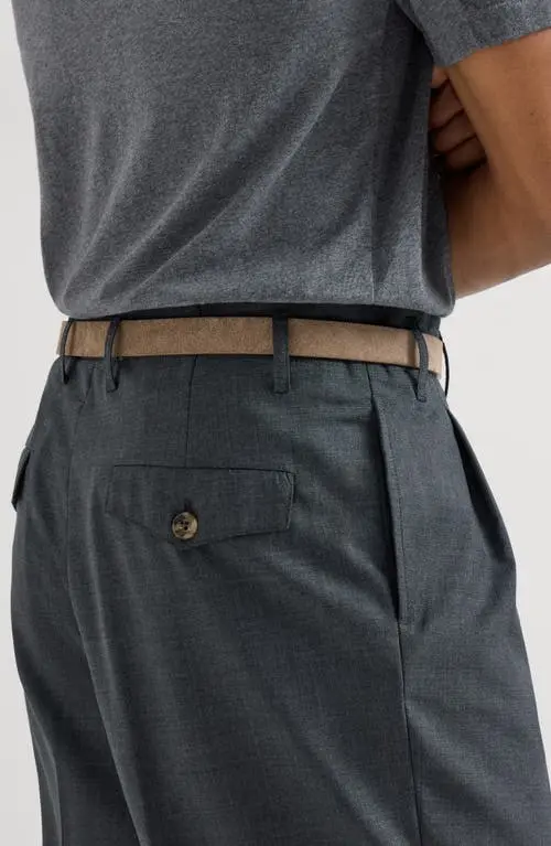 Brunello Cucinelli Virgin Wool Trousers - Anthracite