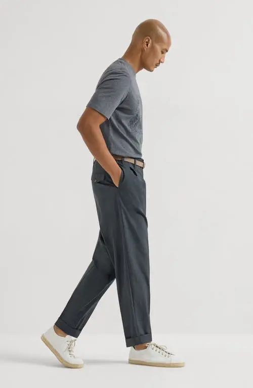 Brunello Cucinelli Virgin Wool Trousers - Anthracite