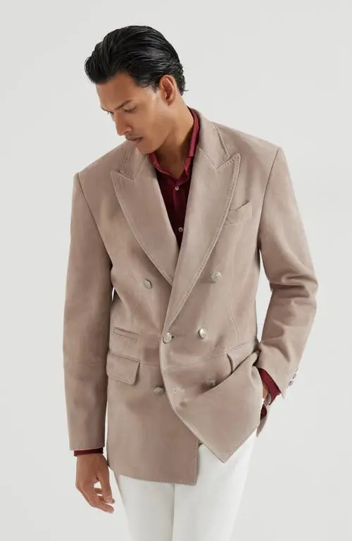 Brunello Cucinelli Suede Blazer - Yuta