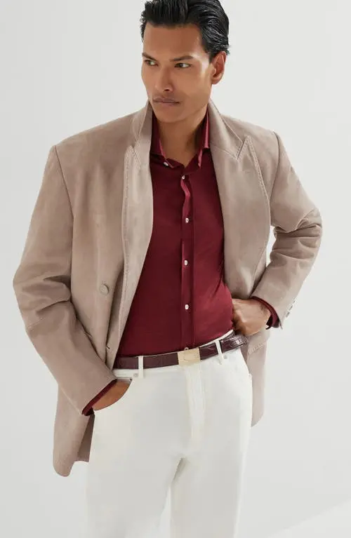 Brunello Cucinelli Suede Blazer - Yuta