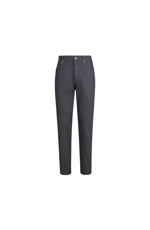 Brunello Cucinelli Comfort Denim Trousers - Medium Grey