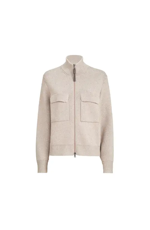 Brunello Cucinelli Cotton Diamond Yarn Outerwear Jacket