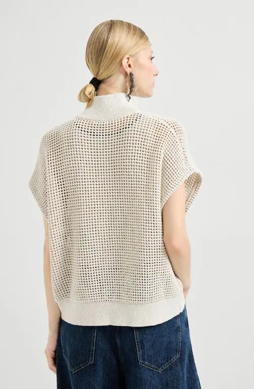 Brunello Cucinelli Cotton Net Cardigan