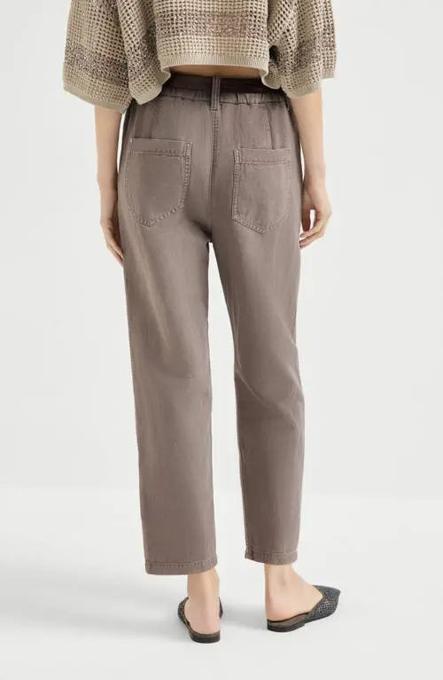 Brunello Cucinelli Five-pocket Trousers - Earth