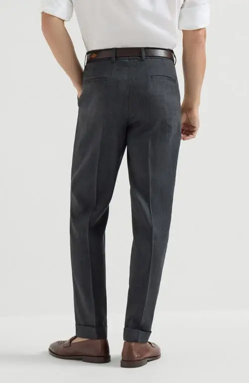 Brunello Cucinelli Chevron Trousers - Anthracite