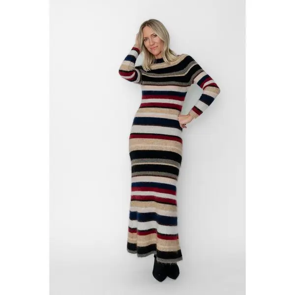 WEST OF Myriam Sweater Ankle Dress - Multi