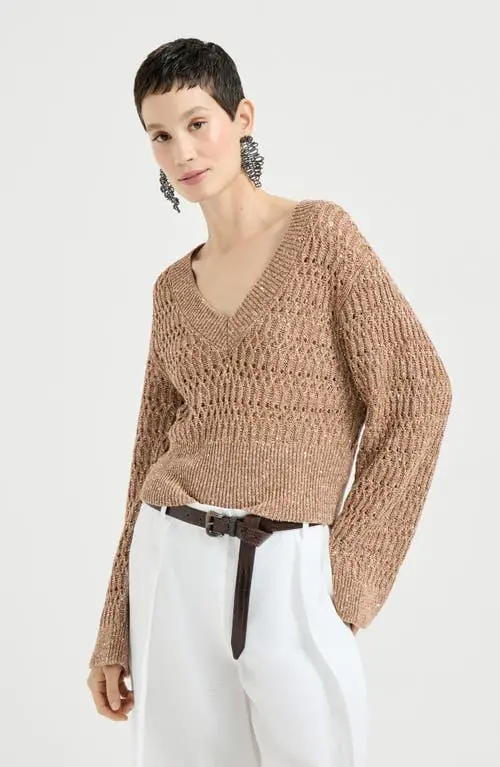 Brunello Cucinelli Cable Knit Sweater - Brown