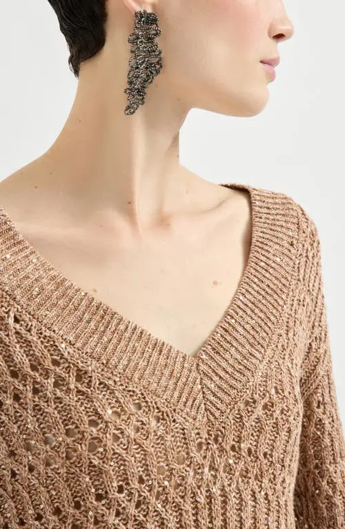 Brunello Cucinelli Cable Knit Sweater - Brown
