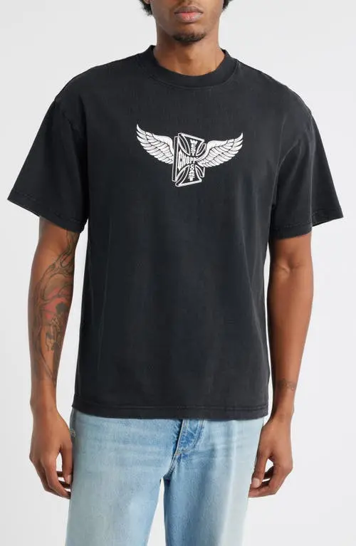 ID SUPPLY CO West Coast Choppers First Flight Cotton Graphic T-shirt - Washed Black