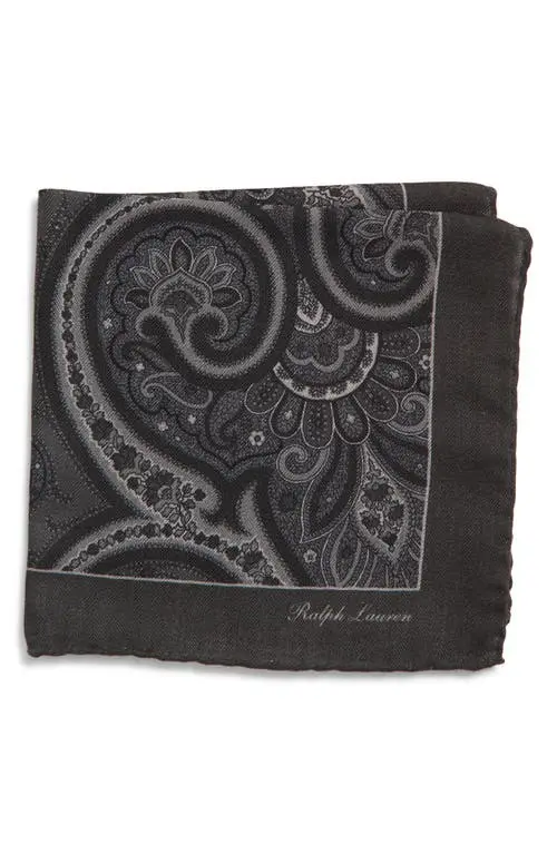 Ralph Lauren Purple Label Paisley Silk Pocket Square - Multi