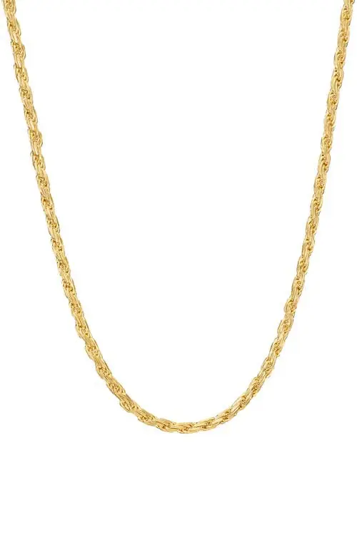 ATHRA LUXE Twisted Rope Chain Necklace - Gold