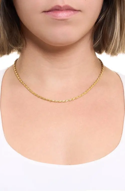 ATHRA LUXE Twisted Rope Chain Necklace