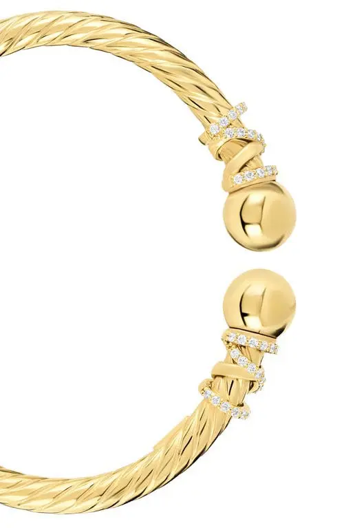 ATHRA LUXE Dolce Sole Twisted Pavé Rope Bangle