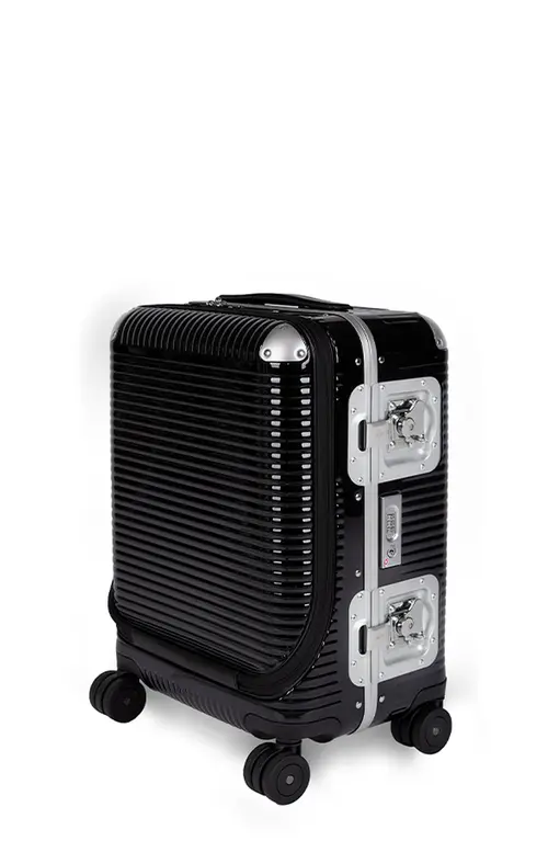 FPM MILANO Bank Light Spinner 53 Front Pocket Luggage - Licorice Black