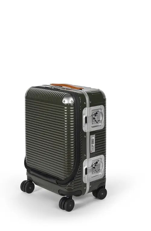 FPM MILANO Bank Light Spinner 53 Front Pocket Luggage - Moss Green