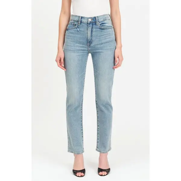 DAZE High Waist Slim Straight Ankle Jeans - Wink