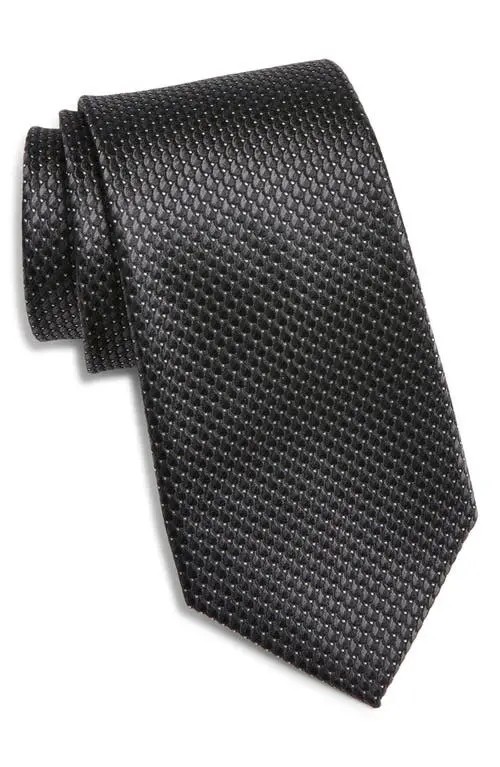 Nordstrom Silk Jacquard Neck Tie - Black