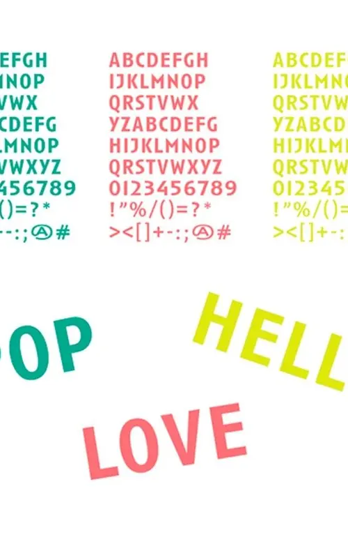 FPM MILANO Luggage Sticker Set - Letters