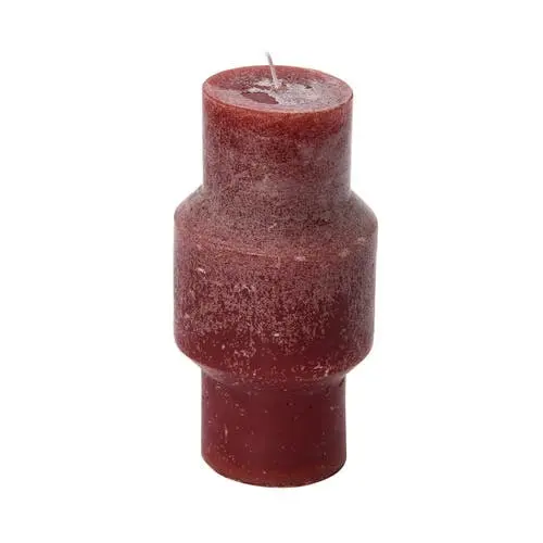 STORIED HOME Unscented Pillar Candle - Red