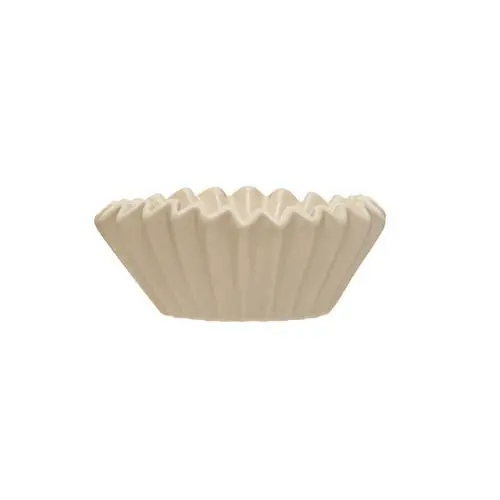STORIED HOME Fluted Stoneware Bowl