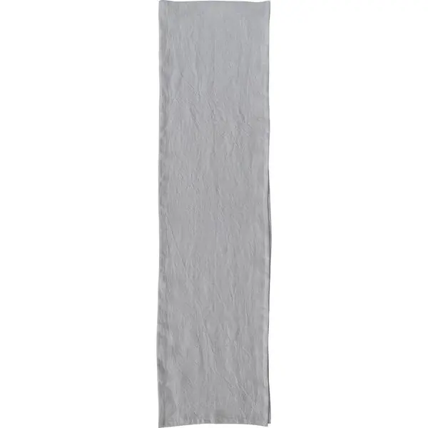 STORIED HOME Stonewashed Linen Table Runner For Kitchen Decorations