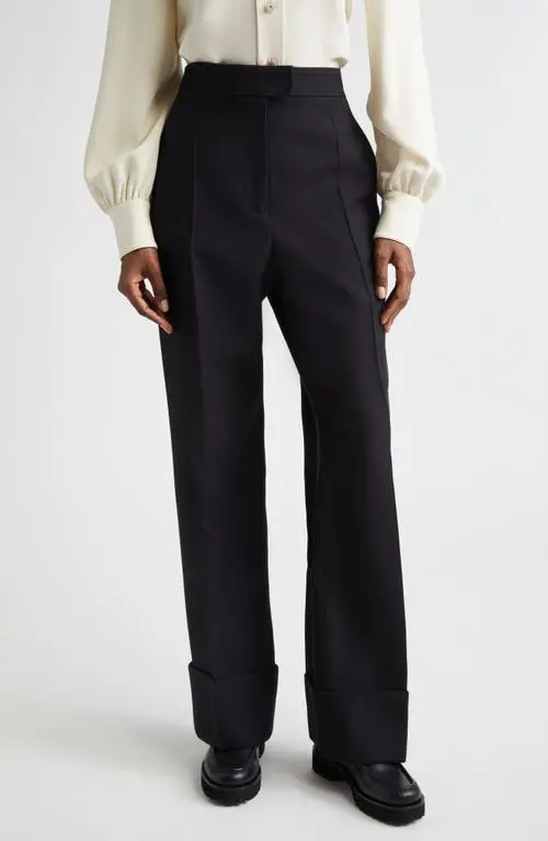 Valentino Garavani Crepe Couture Straight Leg Pants
