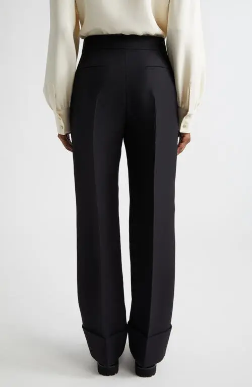 Valentino Garavani Crepe Couture Straight Leg Pants