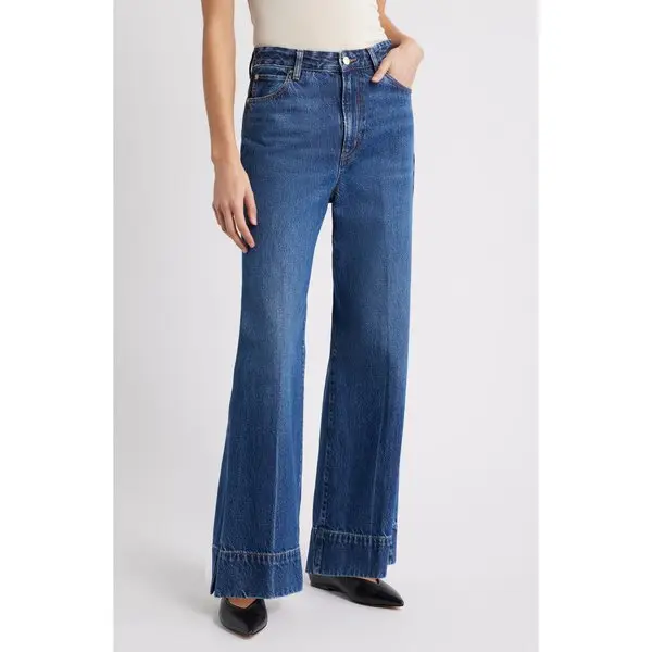 FRAME The Pixie Slice Flare Leg Jeans