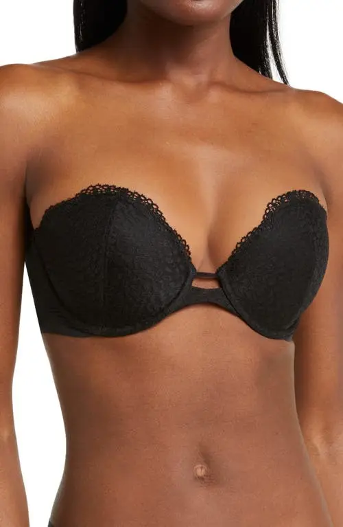SKARLETT BLUE Rouse Full Coverage Lightly Lined Strapless Bra - Black