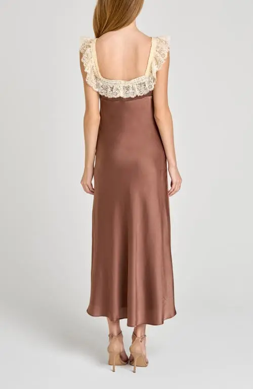 WAYF Ella Lace Trim Slipdress