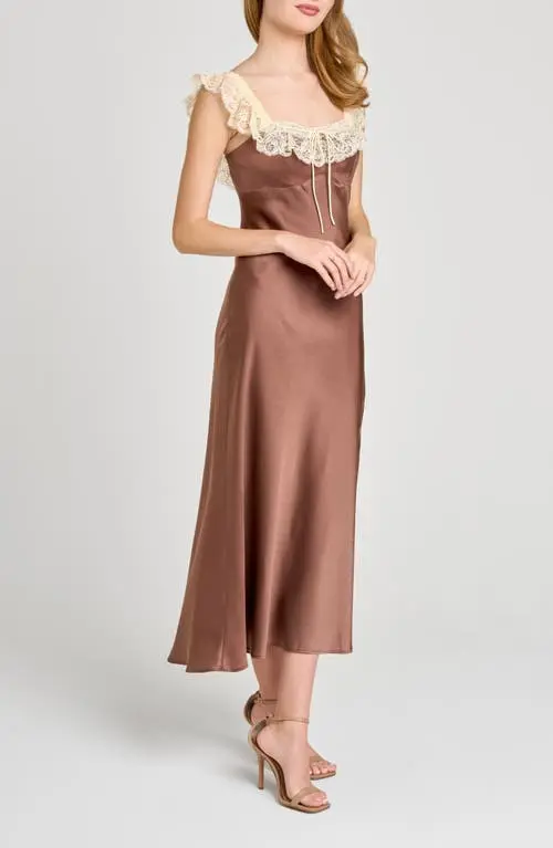 WAYF Ella Lace Trim Slipdress