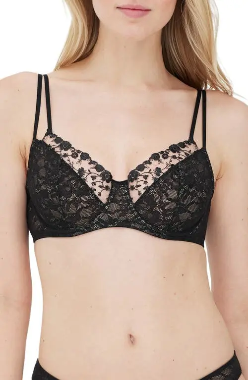 SKARLETT BLUE Paradise Underwire Bra - Black Como