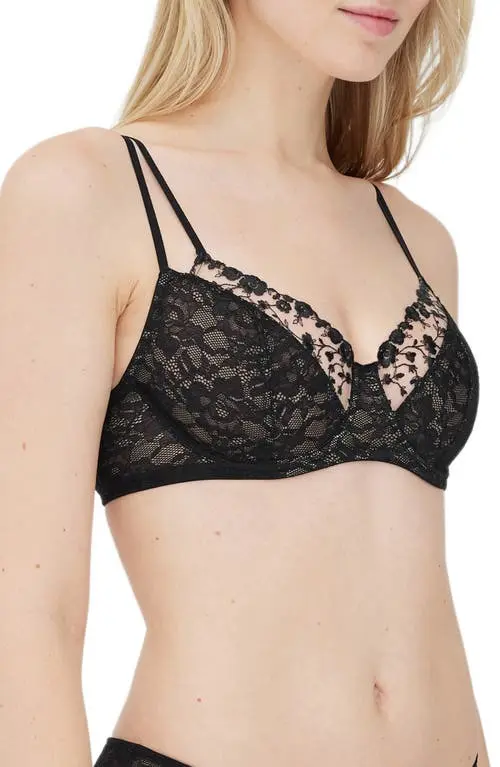 SKARLETT BLUE Paradise Underwire Bra - Black Como