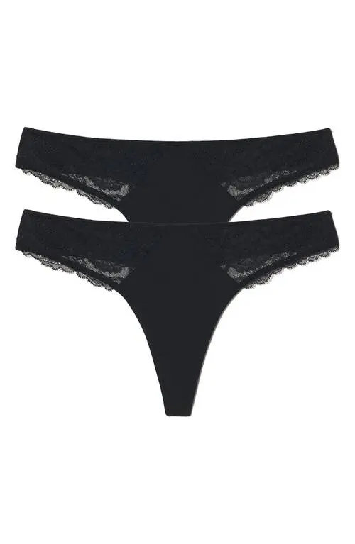 SKARLETT BLUE 2-pack Minx Thongs - Black