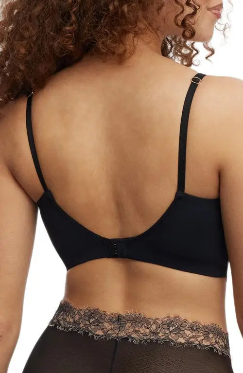 SKARLETT BLUE Entice Longline Lightly Lined Bra - Black/nylon