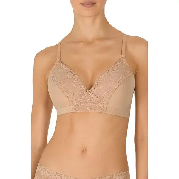 Natori Bliss Perfection Maternity Wireless T-shirt Bra - Cafe