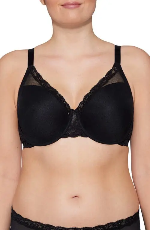 Natori Feathers Full Figure Plunge T-shirt Bra - Black